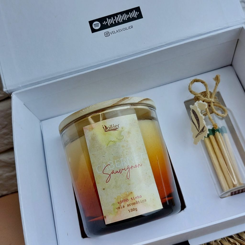 Kit Glam Box Presente 1 vela