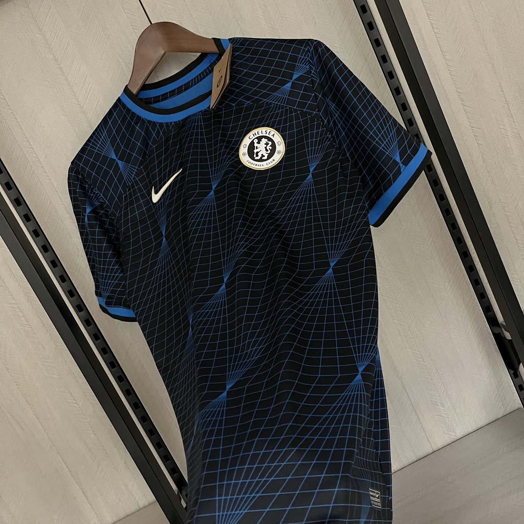 Camisa Chelsea II 23/24 Torcedor Nike Masculina - Preta e Azul