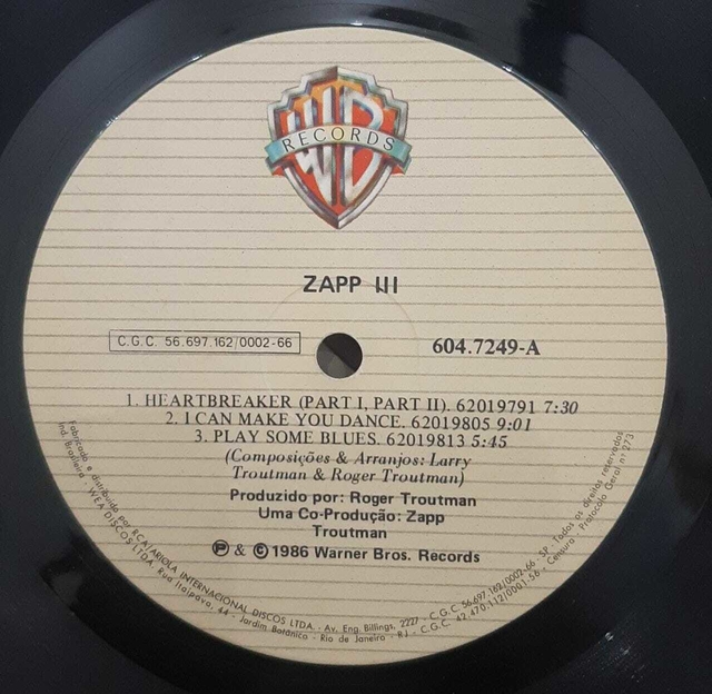 Disco de Vinil LP Zapp III - Comprar em Uriel Shop