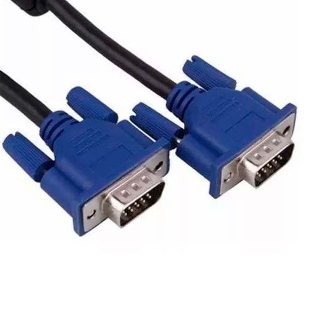 Cable Vga 1.5 Metros Mts Macho A Macho Puntas Azules