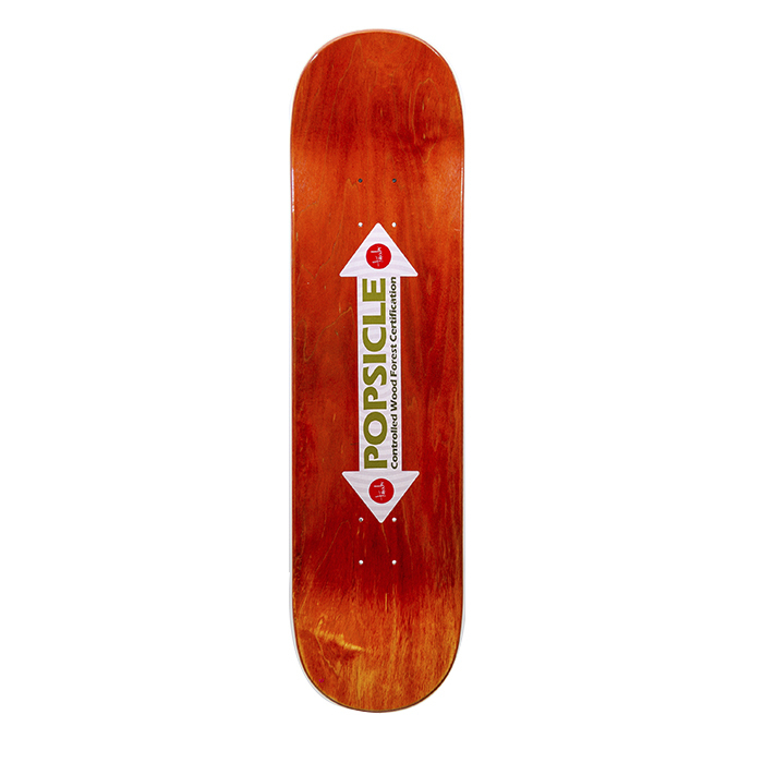 Tricolor Popsicle Shape Extruded 7.75" Skateboard Deck