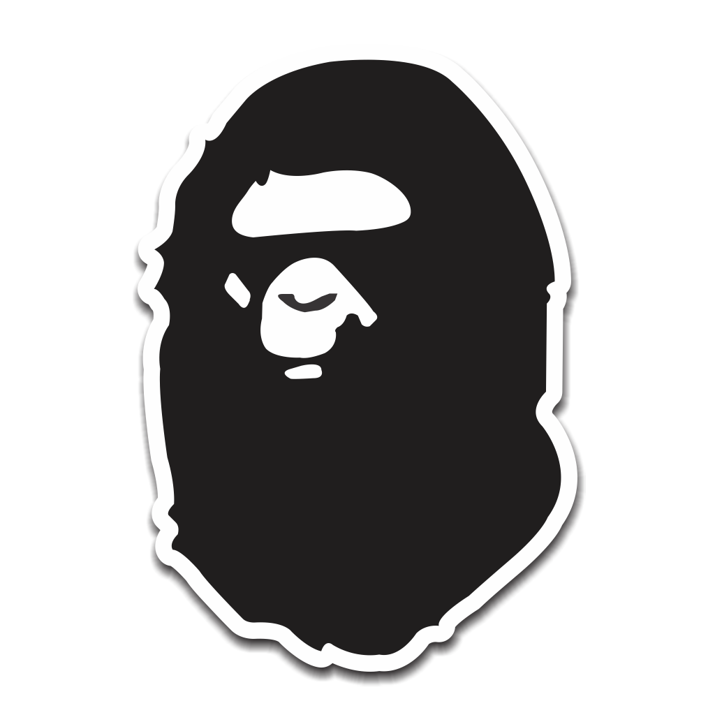 BAPE - FACE (PRETO) - Comprar em Fresh Stickers