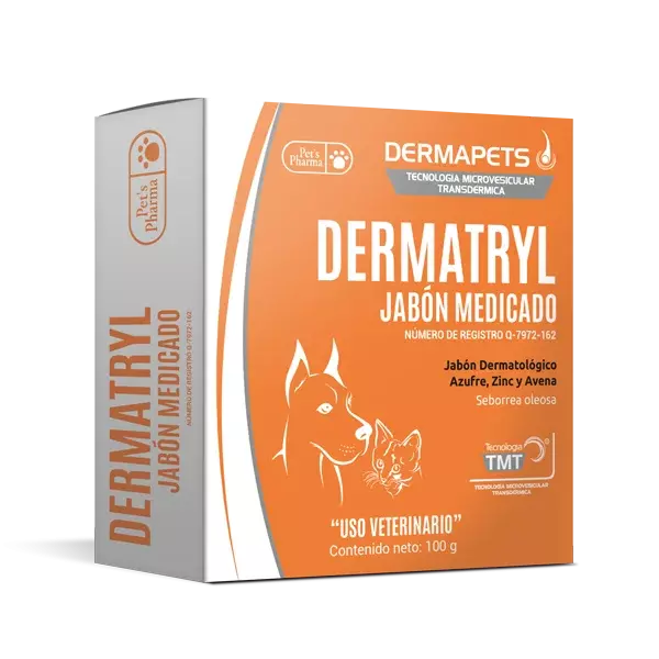 DERMATRYL MEDICADO JABÓN 100 GRS - URBAN VET MEX