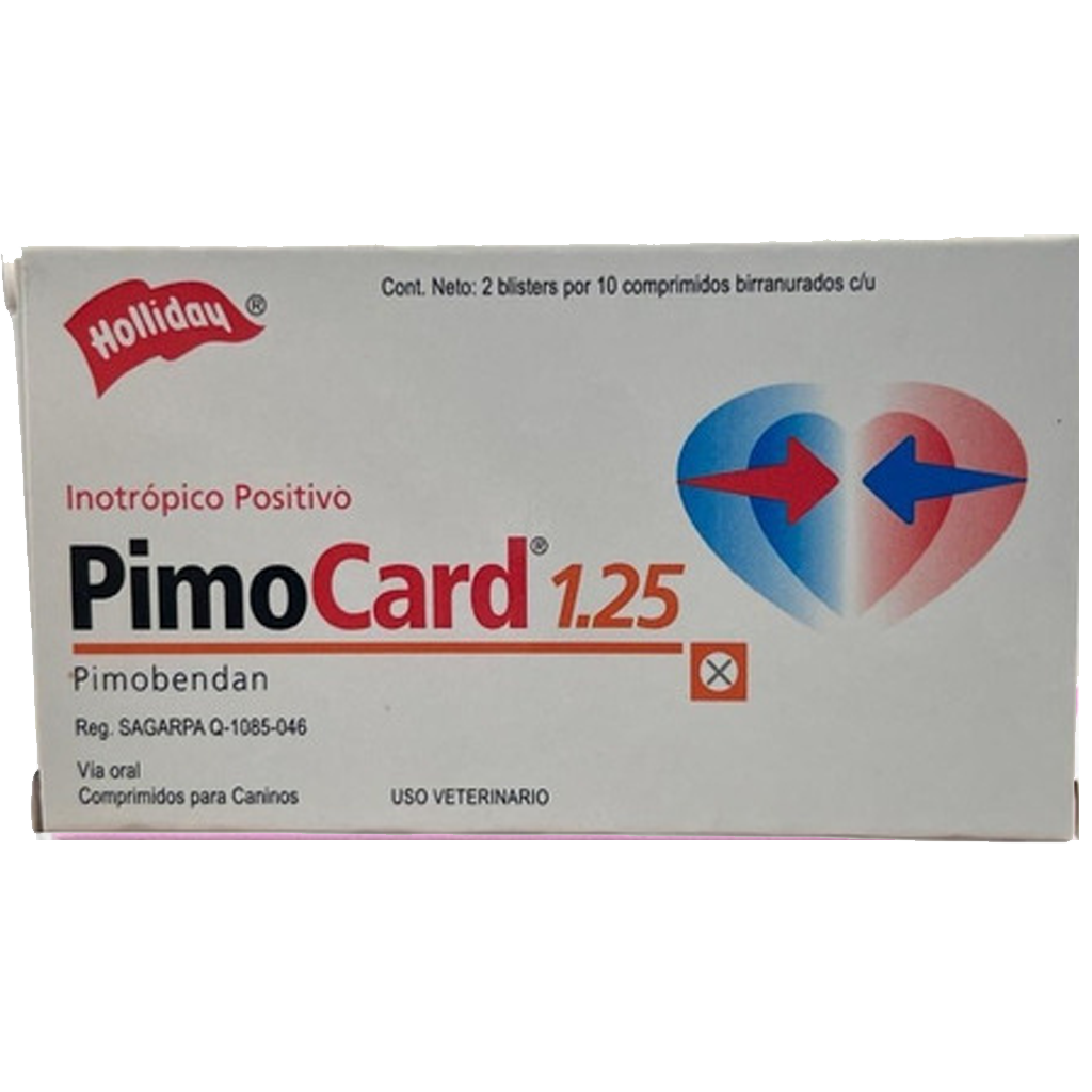 PimoCard 1.25 mg 10 Tabletas - Comprar en URBAN VET MEX