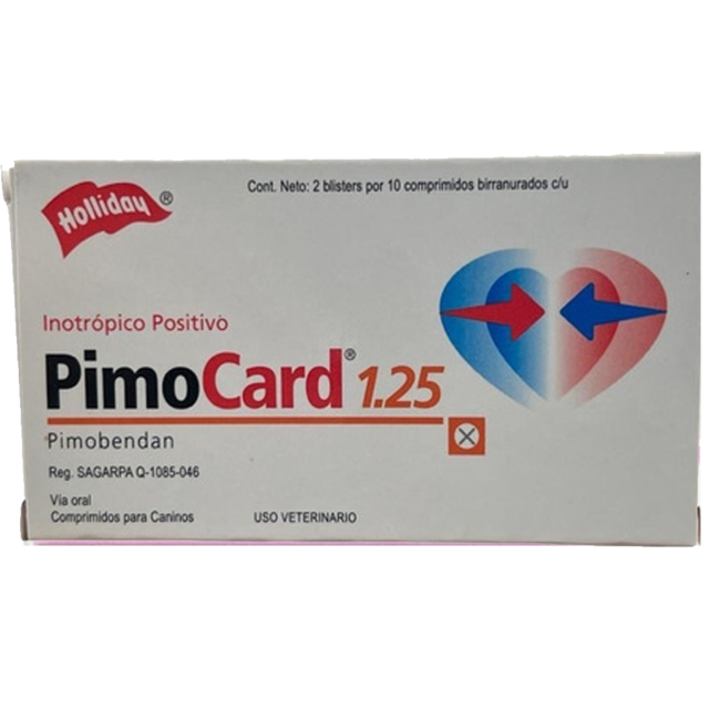 PimoCard 1.25 mg 10 Tabletas - Comprar en URBAN VET MEX