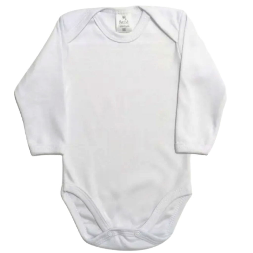 Body Tradicional manga longa Branco Linha Premium