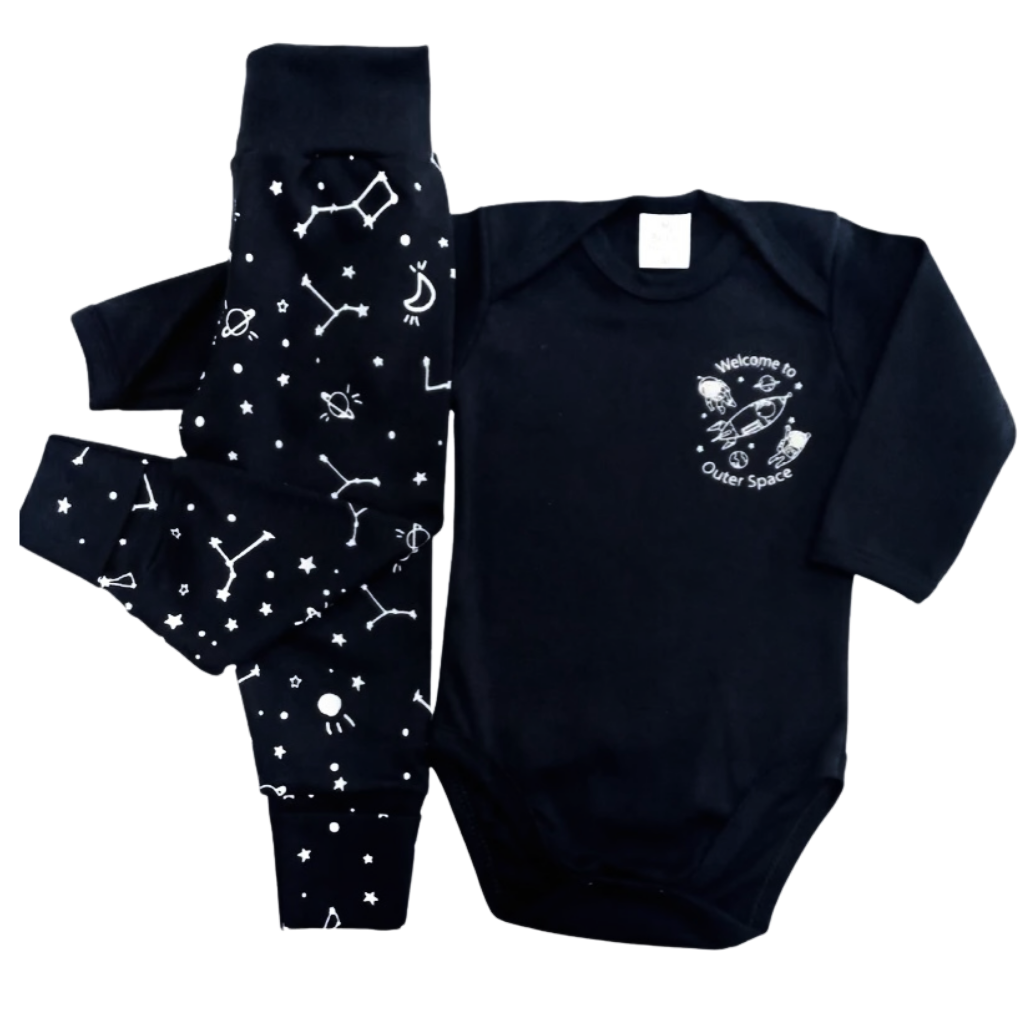CJ Body manga longa + Mijão Preto Galaxia - Vira pé