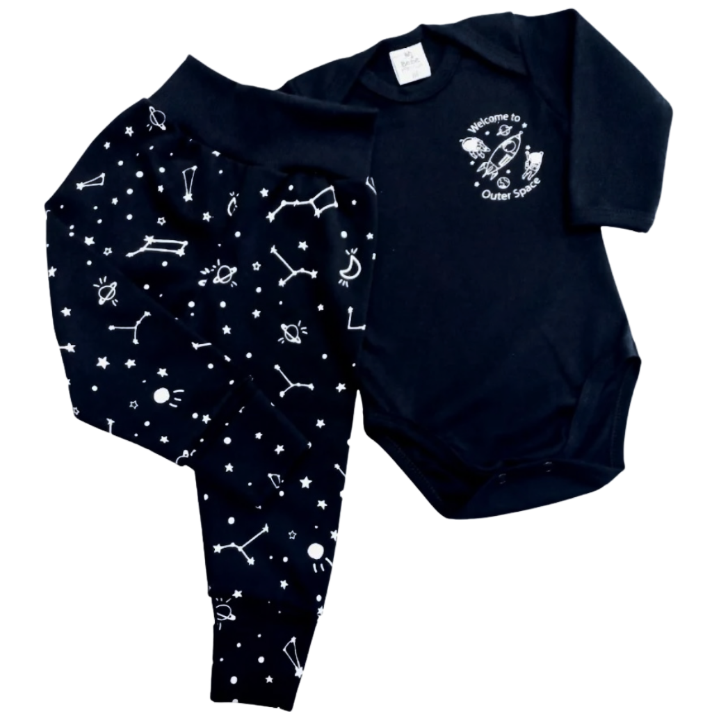 CJ Body manga longa + Mijão Preto Galaxia - Vira pé