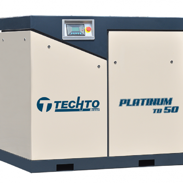 Compressor de ar a parafuso TB 50 Platinum - 50cv - 8/10 Bar - Techto