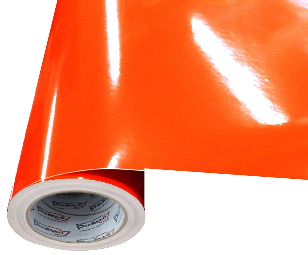 Vinil de Recorte 50cmx1m Cor Laranja Neon