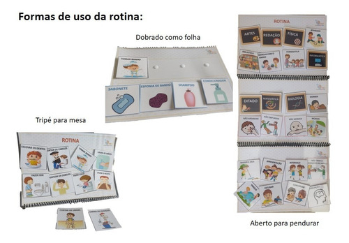 Rotina Visual Completa Para Auxiliar Autistas Com Rotinas