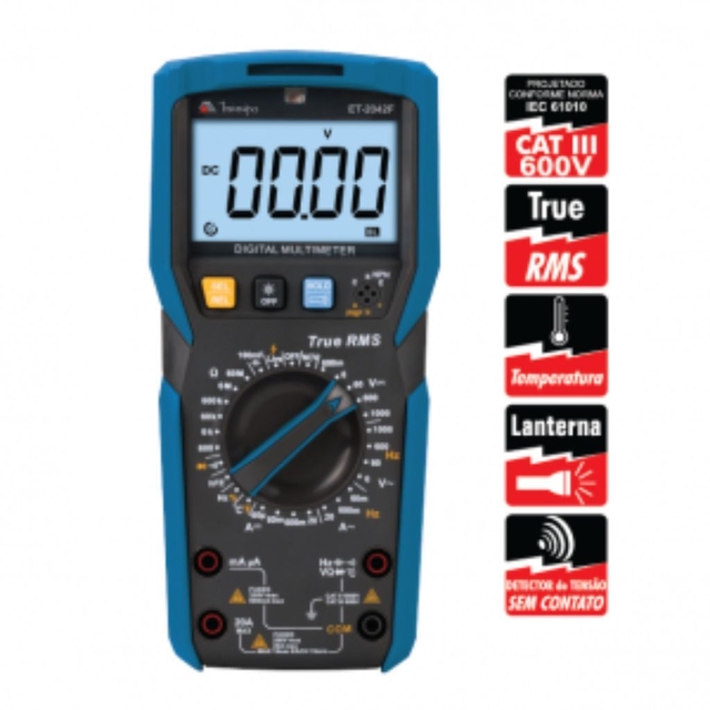 Multímetro Digital ET-2042F Minipa