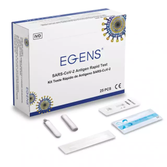 Kit Teste Rápido de Antígeno SARS-COV-2 Caixa 25un. Egens