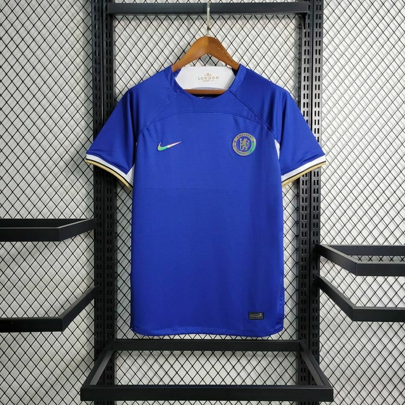 Camisa Chelsea Home 23/24 Torcedor Masculina Nike - Azul