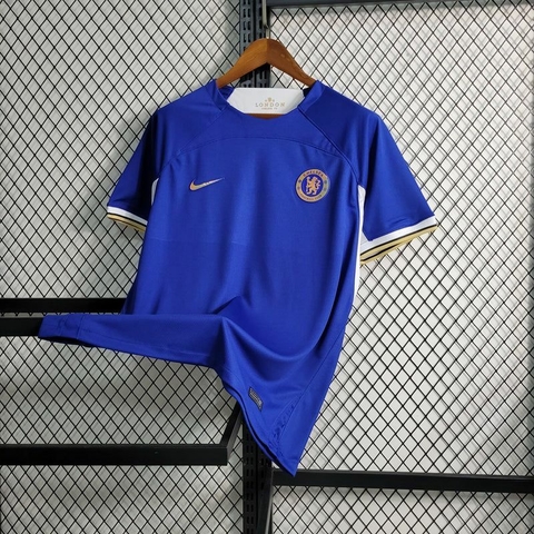 Camisa Chelsea Home 23/24 Torcedor Masculina Nike - Azul