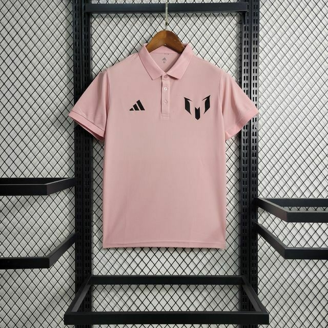 Camisa Polo Inter Miami Casual Adidas - Rosa