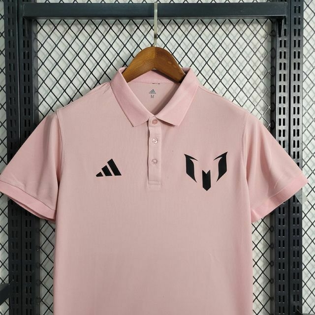 Camisa Polo Inter Miami Casual Adidas - Rosa