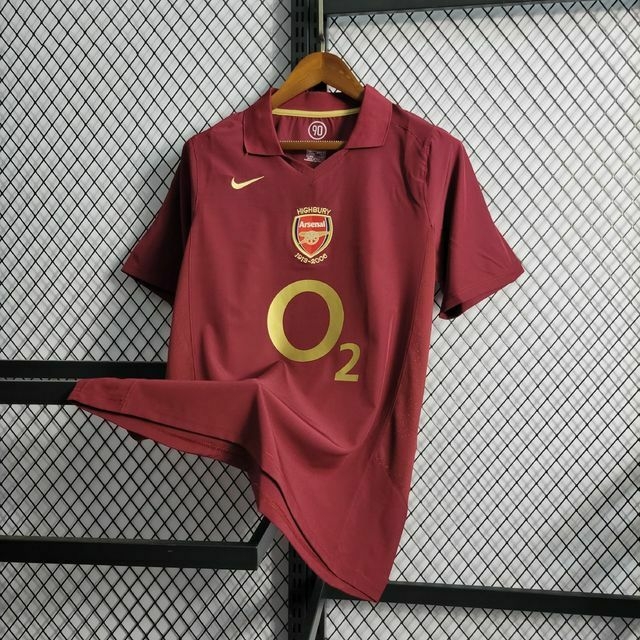 Camisa Retrô Arsenal Home 05/06 Torcedor Nike Masculina - Vinho