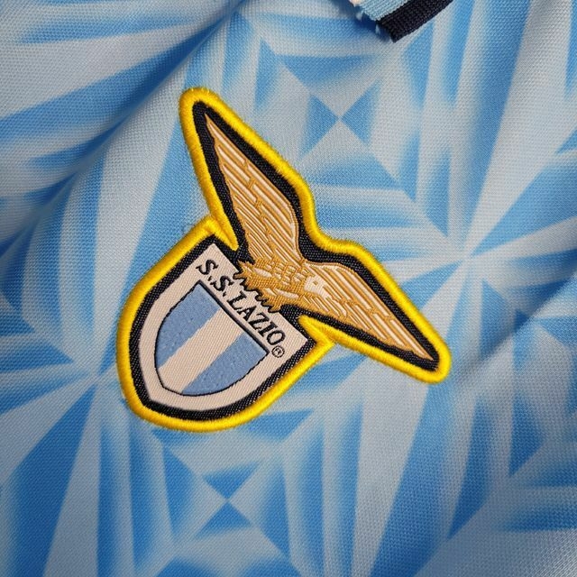 Camisa Retrô Lázio Home 1991 Torcedor Umbro Masculina - Azul