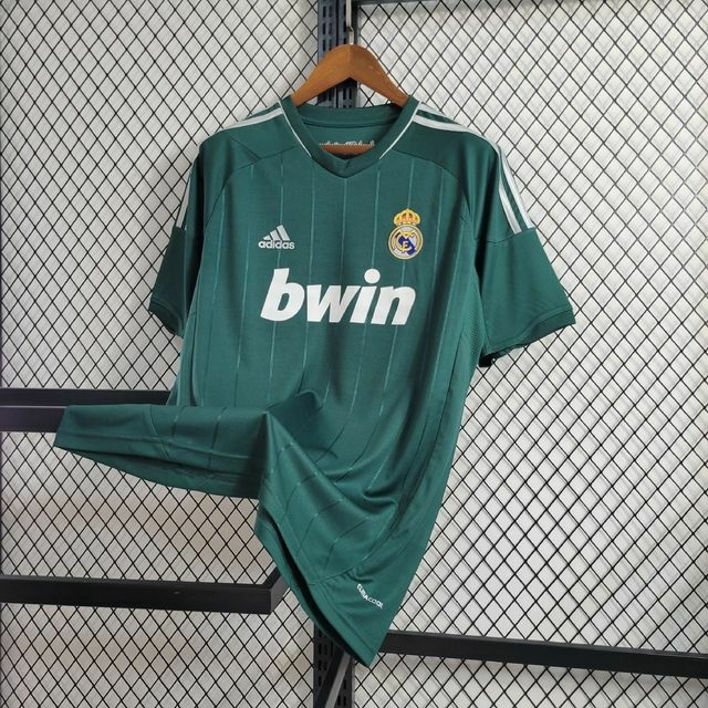 Camisa Retrô Real Madrid 12/13 Away Adidas - Verde