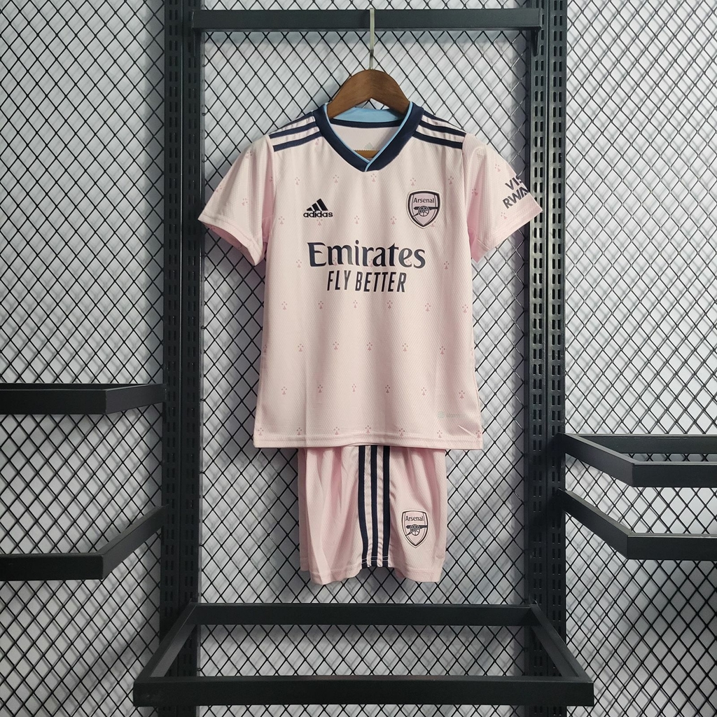 Kit Infantil Arsenal III 2022/23 - Rosa
