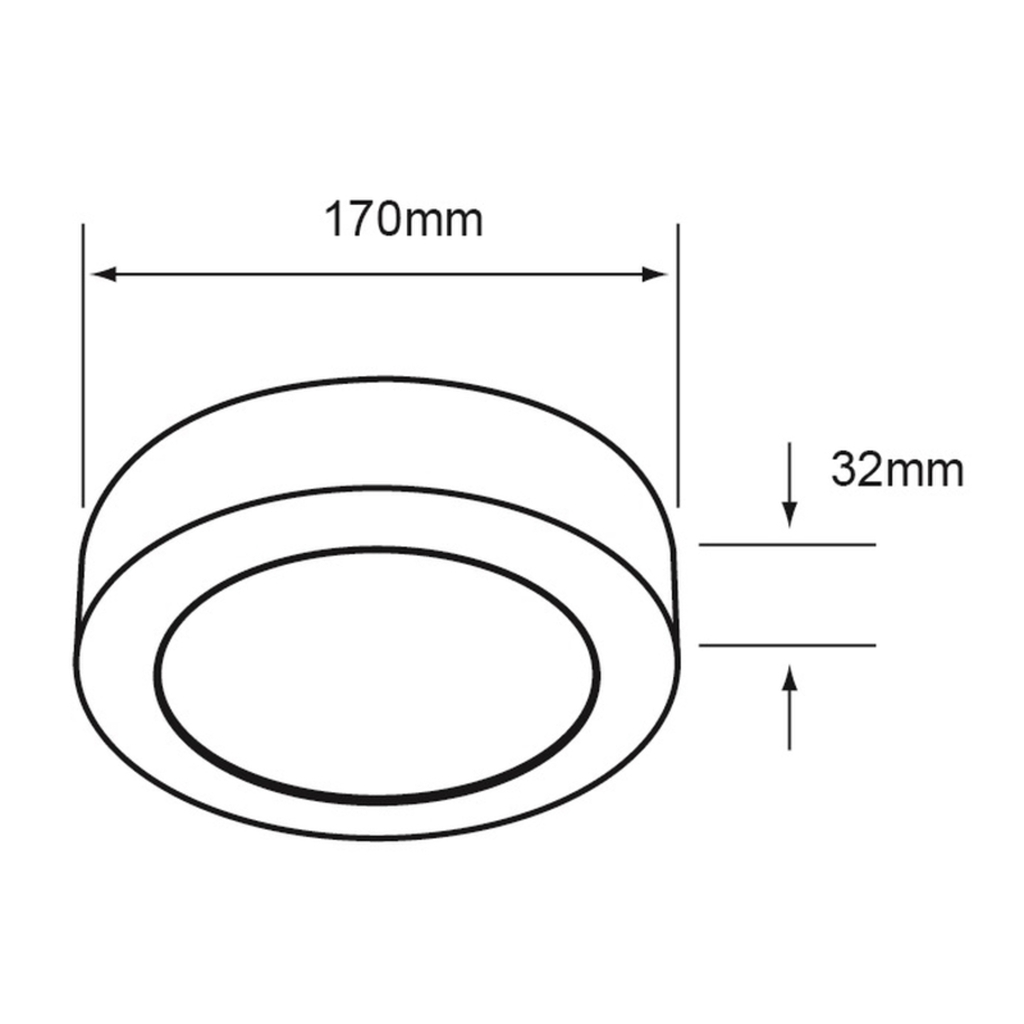 PLAFON REDONDO LED 12W LUZ BLANCA MARCA TECNOLITE 12PTLLEDR65MVB