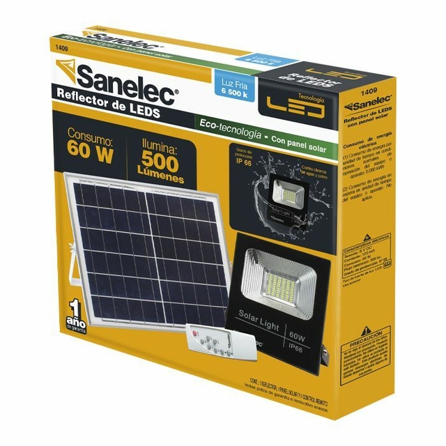 REFLECTOR SOLAR 60W 500LM/SANELEC MOD:1409 - Totalite