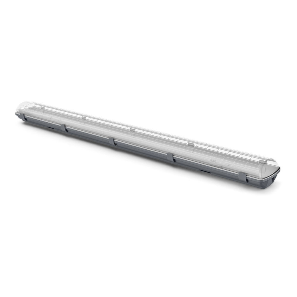 LAMPARA LED LEDVANCE DAMP-PROOF HOUSING P/2 TUBOS T8 120CM GRIS/OSRAM 80961