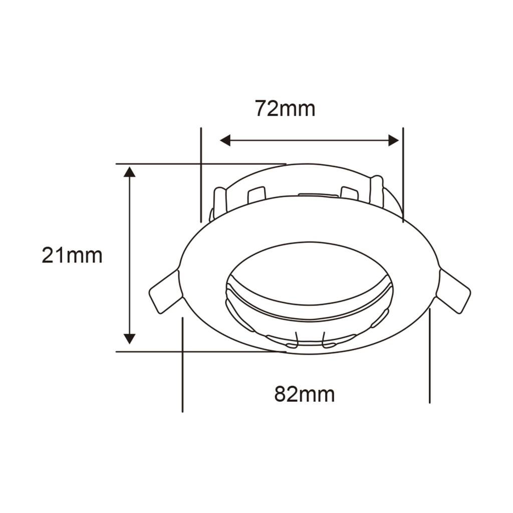 INTERIOR EMPOTRAR 100-240 GX5.3 TECNOLITE YD-330/N