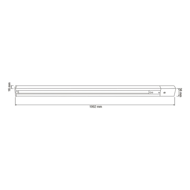 RIEL 2 METROS NEGRO YS-200/N - Comprar en Totalite