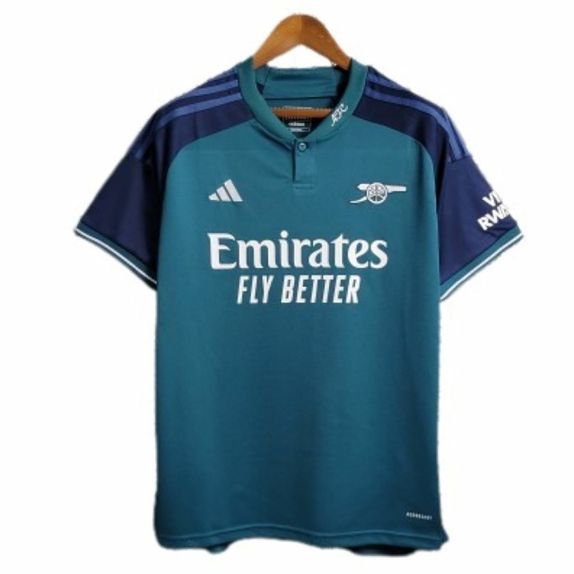 Camisa Arsenal 23/24 Masculino - Torcedor Adidas - Verde +Azul Marinho