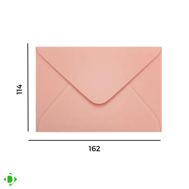 ENVELOPE CARTA 114X162 COLOR ROSA CLARO ( FIDJI ) C/100