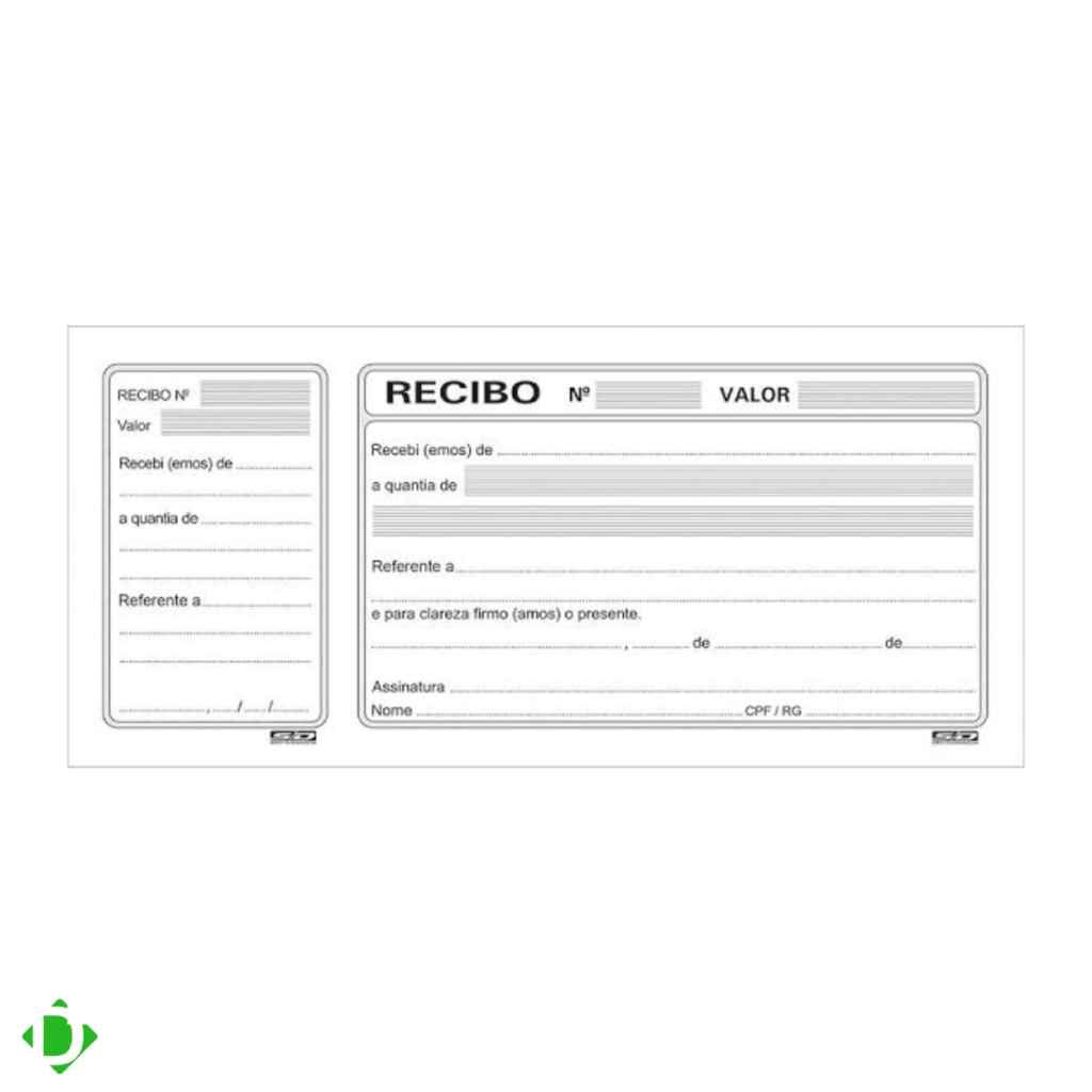 RECIBO COMERCIAL C/CANHOTO SD 1VIA 50F C/20 - 6328