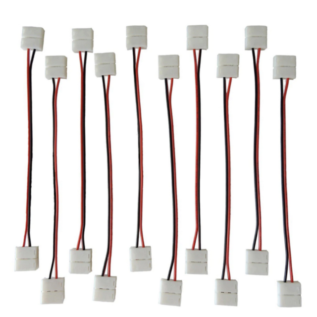 TECNO CONECTOR TIRA DE 2 PINES EN 8MM 5pzas