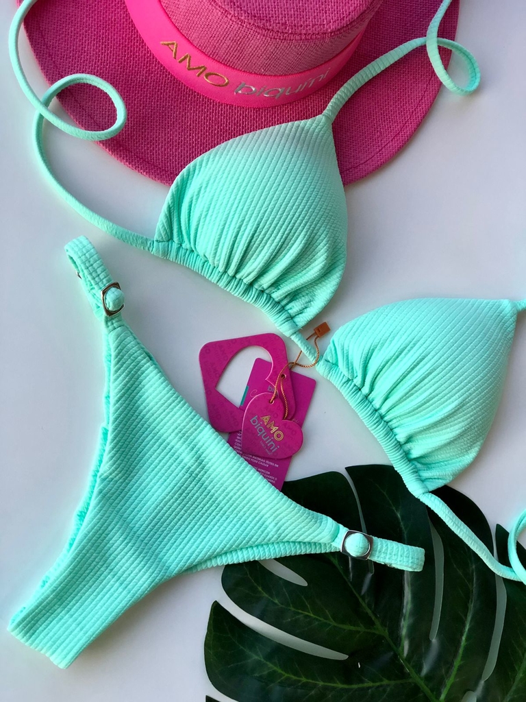 Biquíni Kécia (verde água) - AMO BIQUÍNI BEACH WEAR