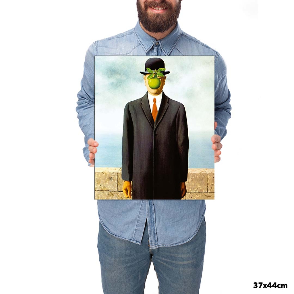 Quadro Decorativo René Magrittembrant O filho do Homem