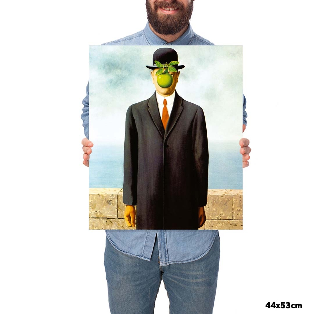 Quadro Decorativo René Magrittembrant O filho do Homem