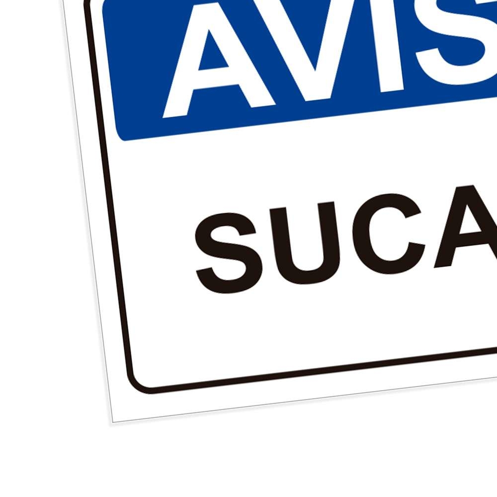 Placa de Sinalização Aviso Sucata em Pvc - SigmaDecor