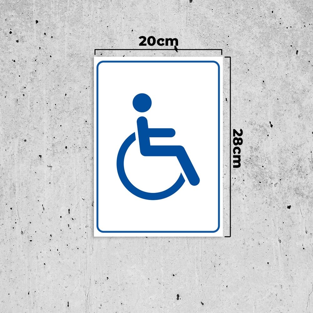 Placa de Sinalização Banheiro PcD - SigmaDecor