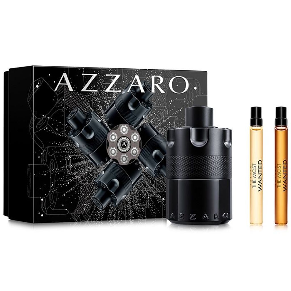 Azzaro Kit The Most Wanted 100ml Eau De Parfum Intense + 10ml + 10ml ...
