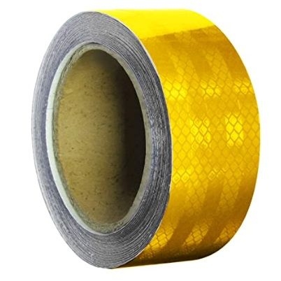 Cinta reflejante color amarillo grado diamante 9mts