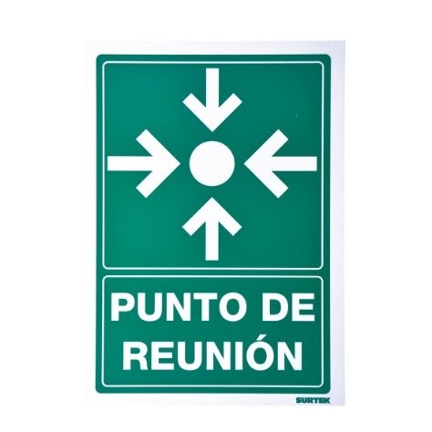 Señalamiento de Punto de reunión 25x36 SES6