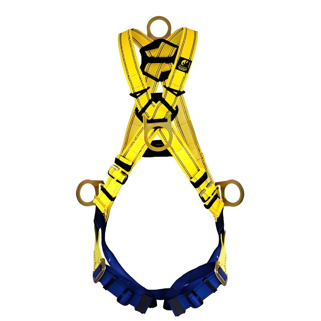 Arnés bicolor con anillos "D" en la espalda, pecho y costados Jyrsa SS-10AEDPDECO