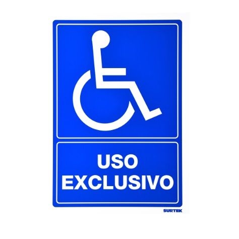 Señalamiento de Uso Exclusivo 25x36 SES11