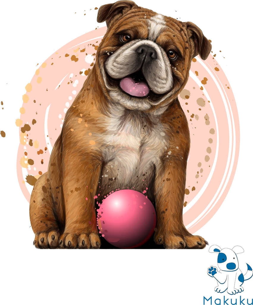 Láminas para imprimir tamaño A4-Mascotas-perros-Bulldog