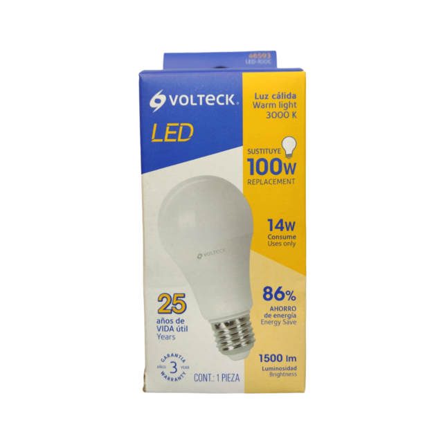 Foco LED - 14 W - Luz cálida - Volteck