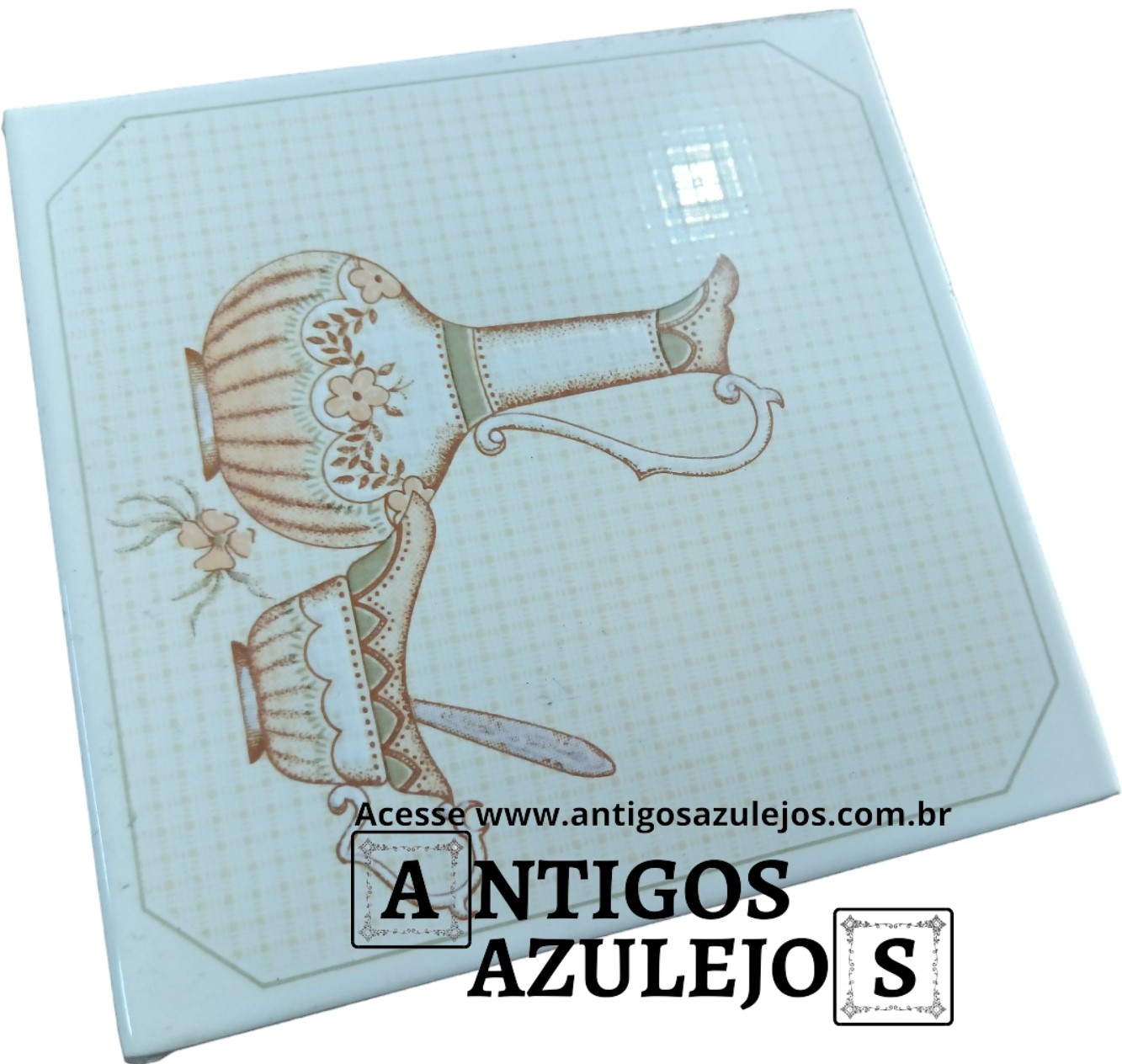 Azulejo Antigo Cecrisa 15,5x15,5 Ref : AA83