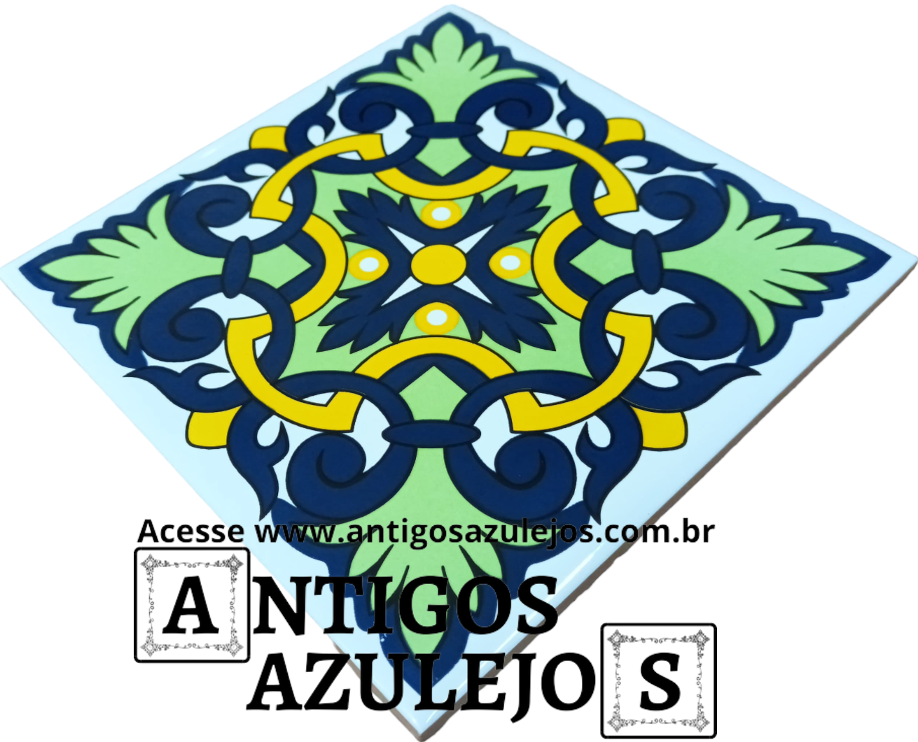 Azulejo Português - Colonial 15,4x15,4 Ref : AC57