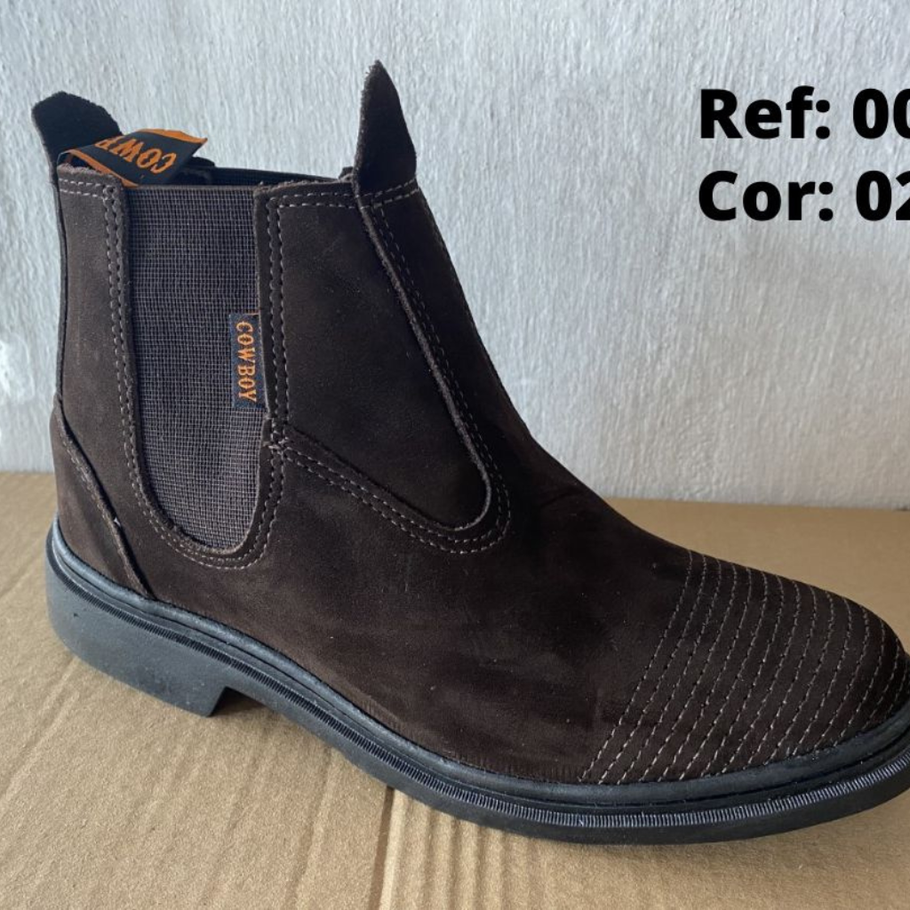 Bota Masculina Nobuck Marron EquiFort - Taty Calçados
