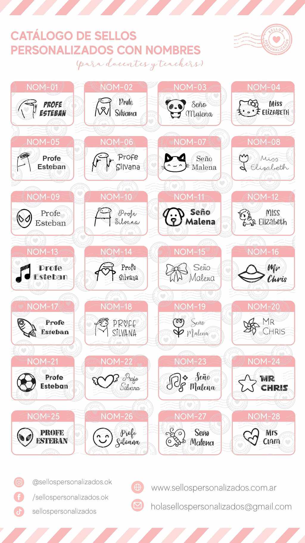 1 SELLO CATALOGO DOCENTES - Sellos Personalizados